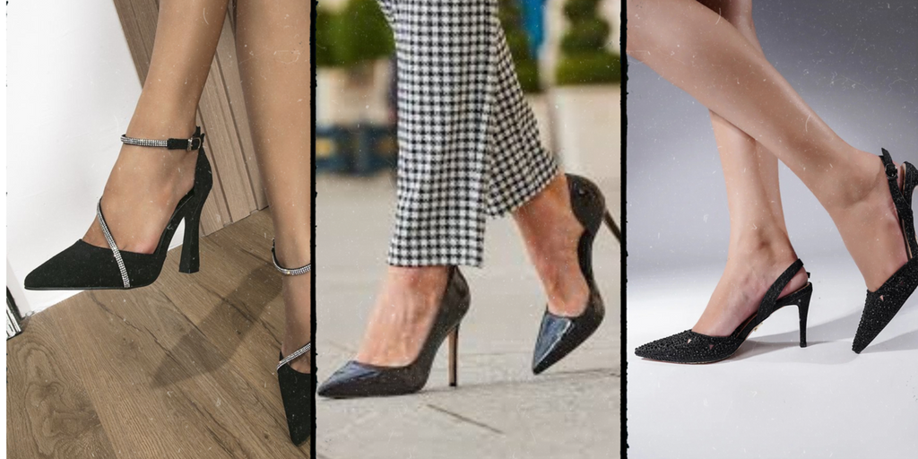 NYE Lookbook: Slay in Pointed Toe Black High Heels for the Perfect Mid