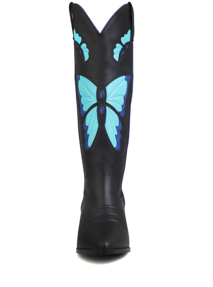 Mallow Black Vegan Leather Boot | Privileged Shoes