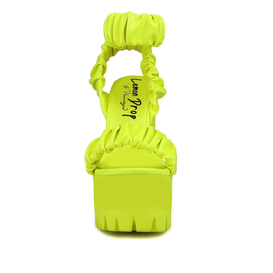 Ingra Neon Platform Heels – Bold, Festival-Ready | Privileged Shoes