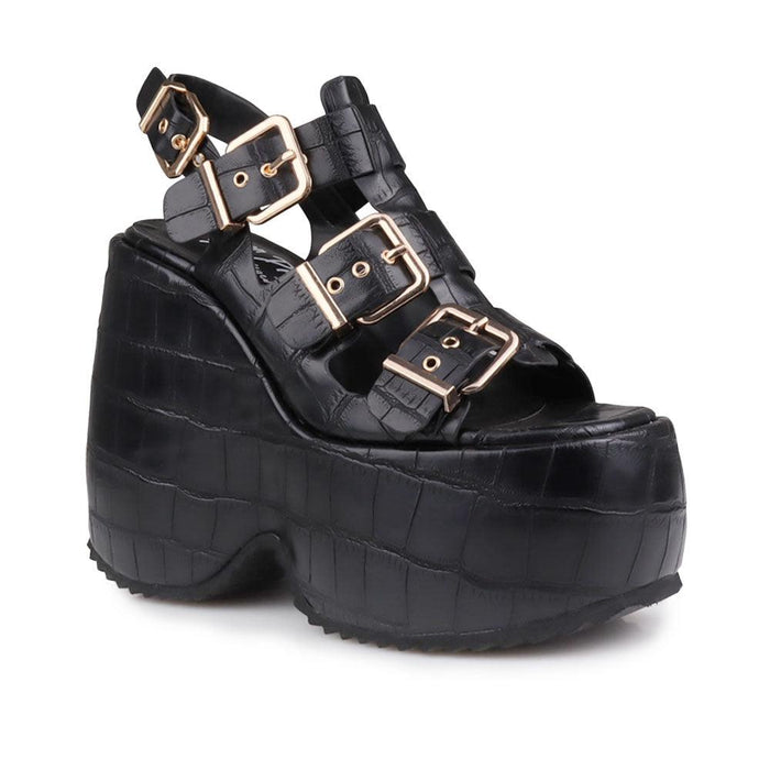 Petrina White Platform Heels | Privileged Shoes