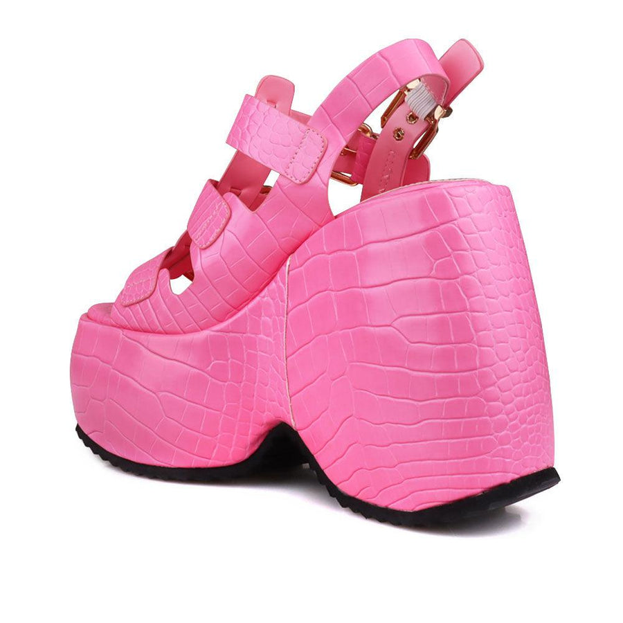 Petrina White Platform Heels | Privileged Shoes